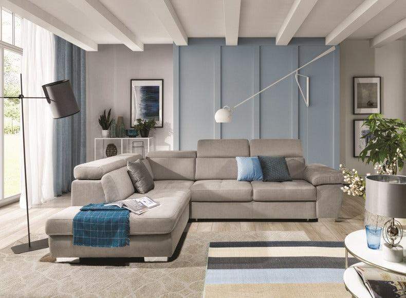 Rosso II Corner Sofa Bed with Storage | Msofas